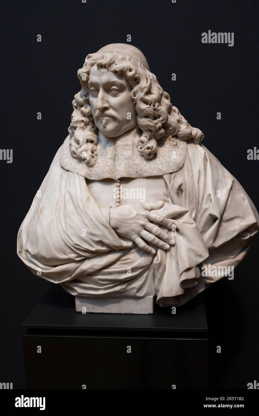 Netherlands, Amsterdam, downtown, interior of the Rijksmuseum, portrait ...