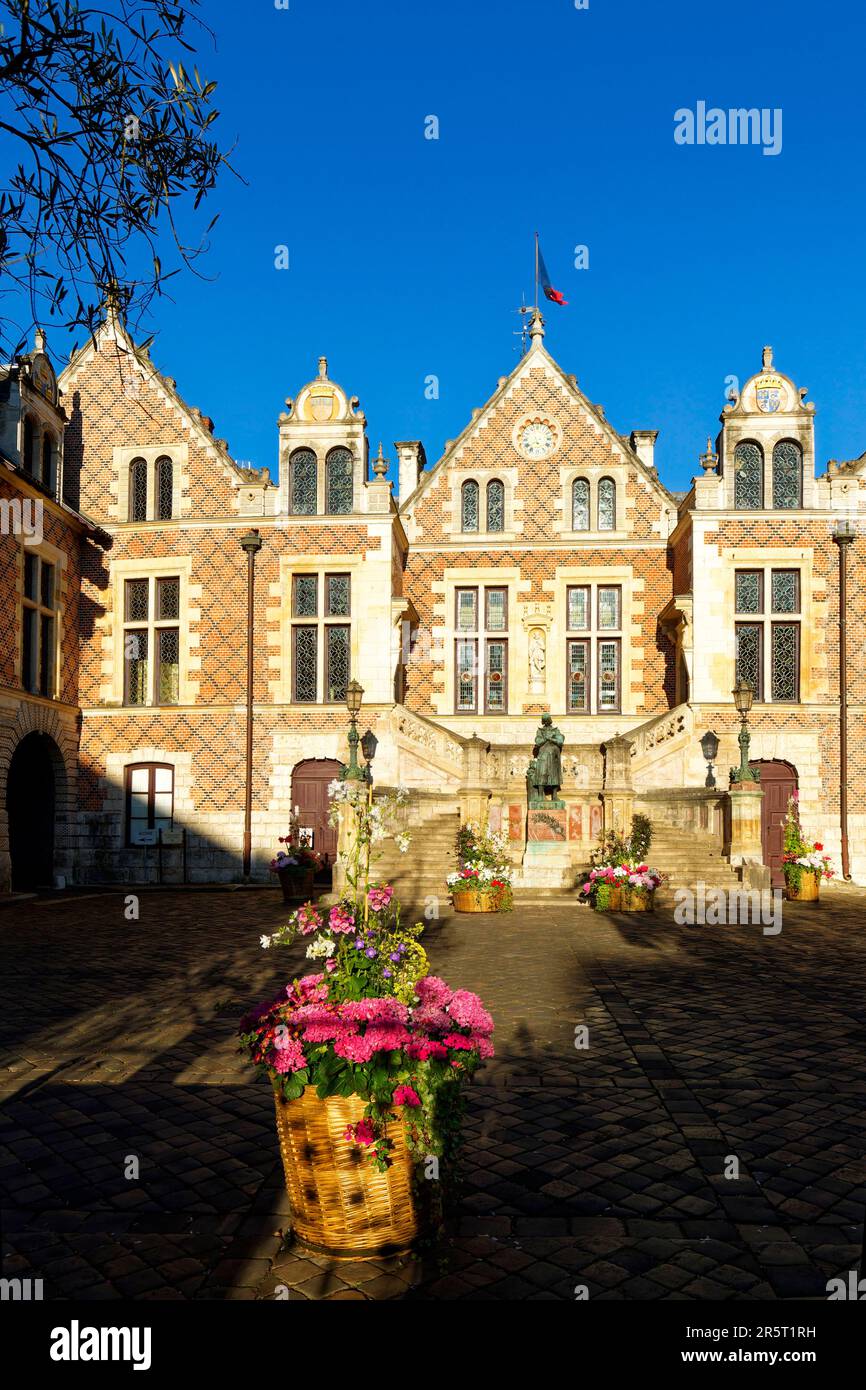 France, Loiret, Orleans, Groslot hotel is a 16th century mansion in ...
