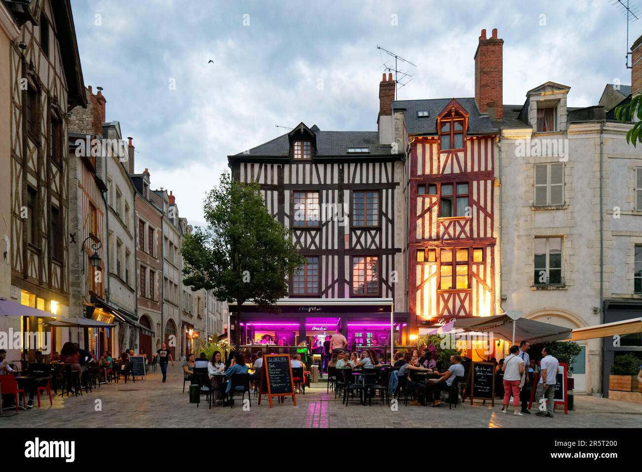 France, Loiret, Orleans, place du Chatelet square Stock Photo - Alamy