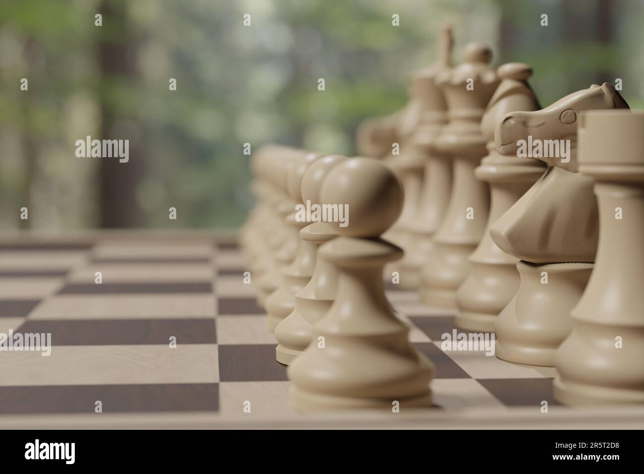 3D Digital Chess Board dynamic lighting futuristic detailed, tension ...