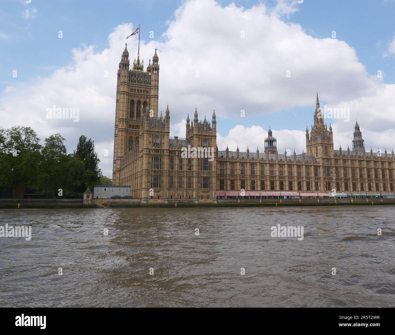 3 June 2023 - London UK: Houses of Parliament viewed from River Thames ...