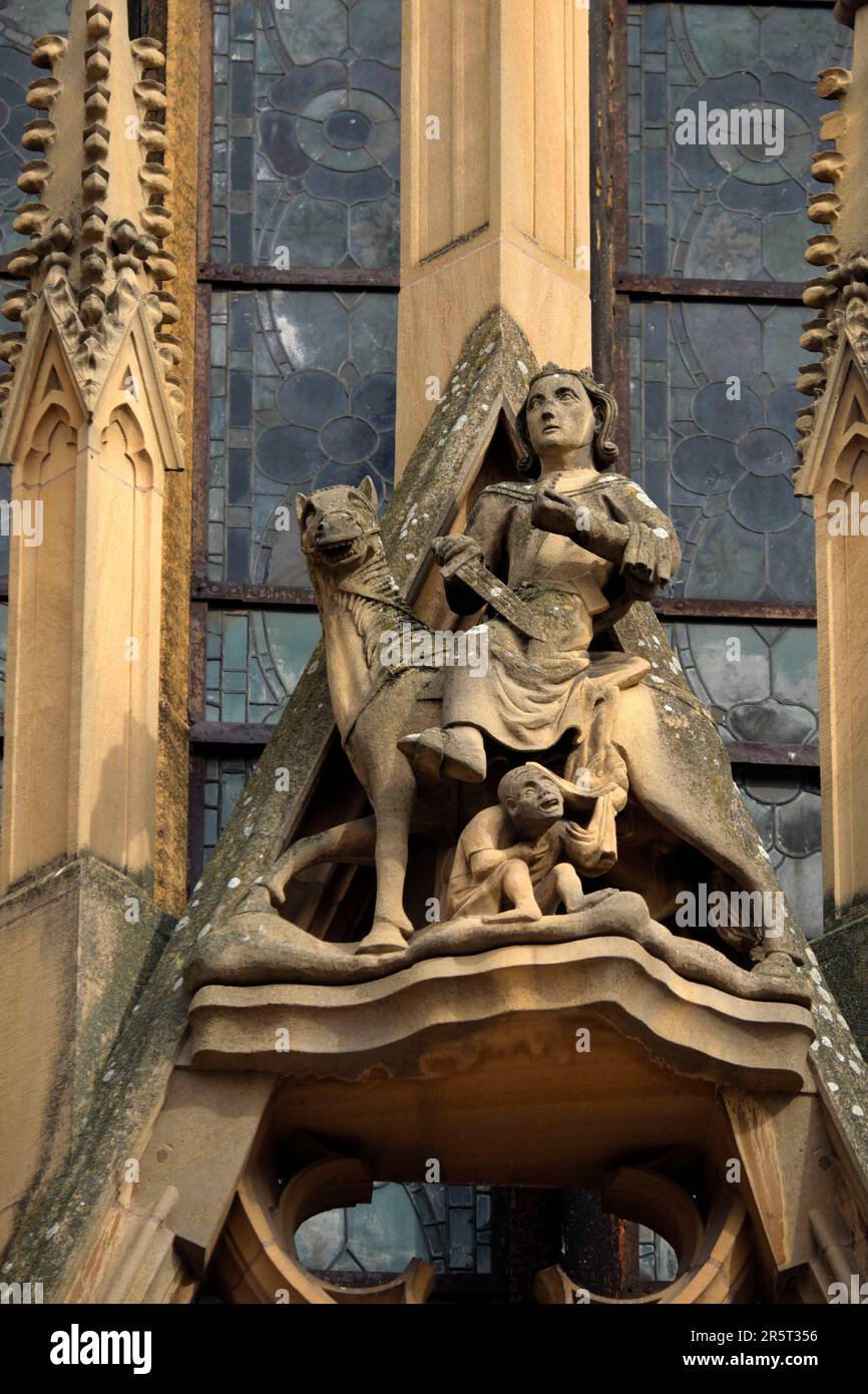 France, Haut Rhin, Place de la Cathedrale, Colmar, Saint Martin ...