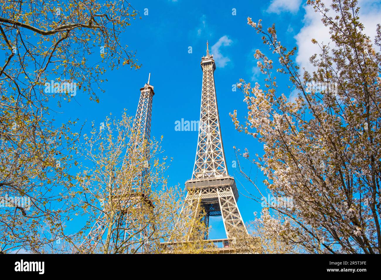 France, Paris, the Champs-de-Mars, 2nd ephemeral Eiffel Tower: Eiffela ...