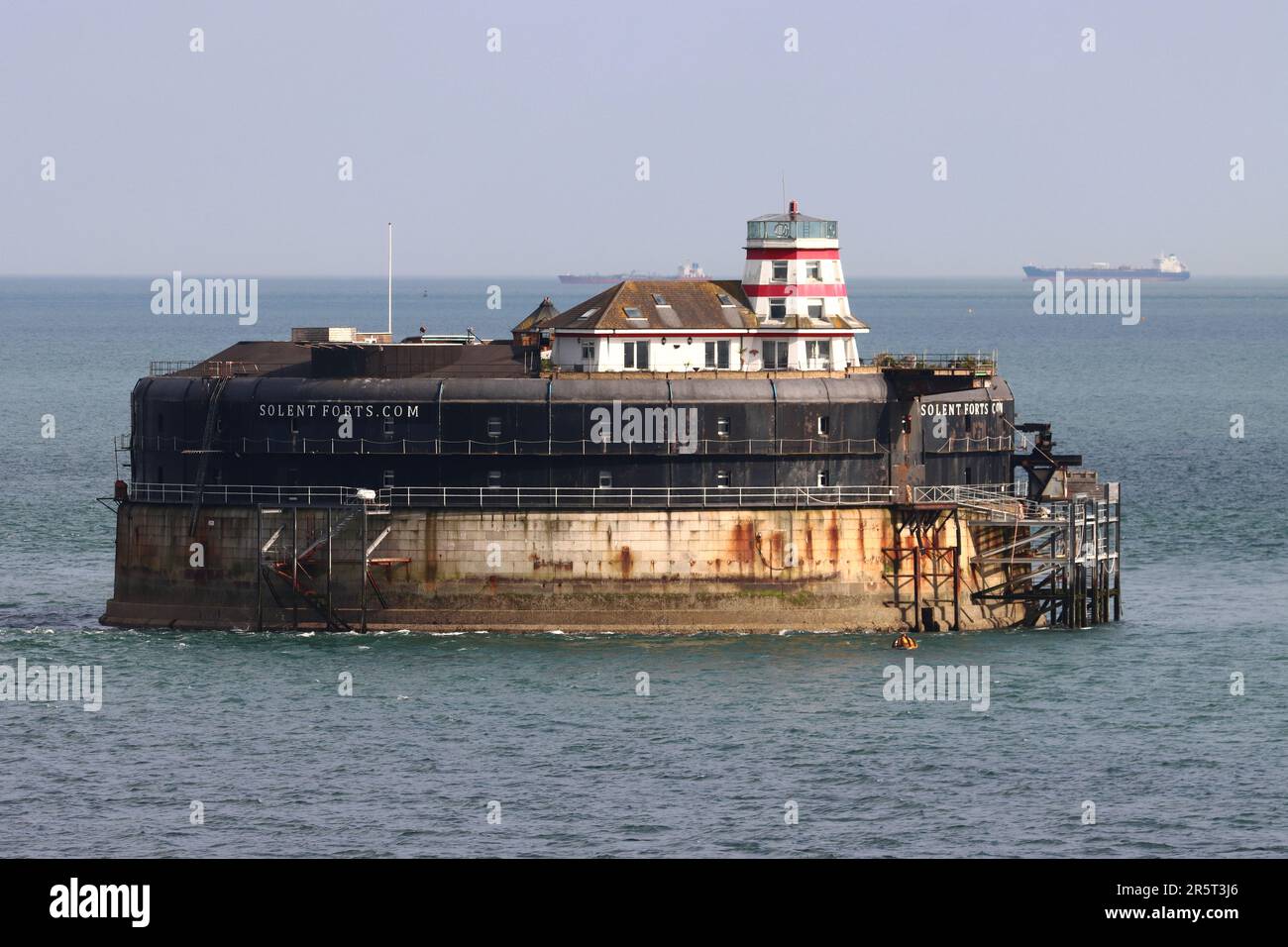 No Man's Fort, one of the Solent Forts off the coast of Portsmouth in ...