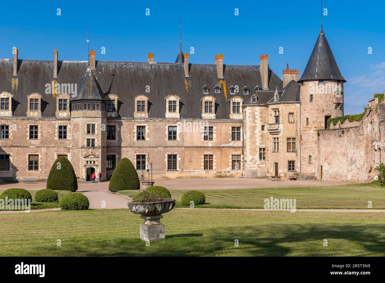 France, Allier, Lapalisse, La Palice castle, central part Renaissance ...