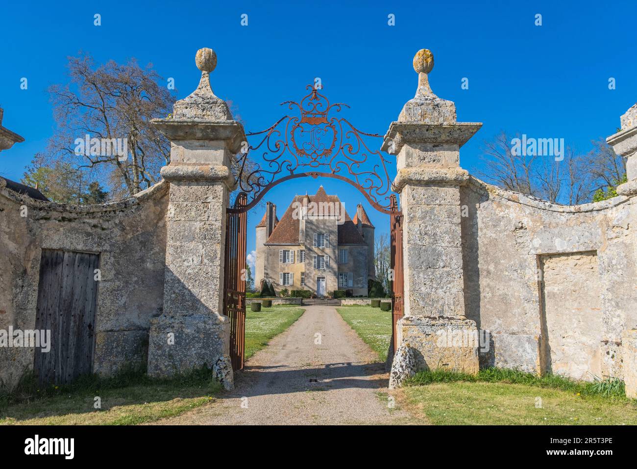 France, Allier, Rongeres, Meage castle Stock Photo - Alamy