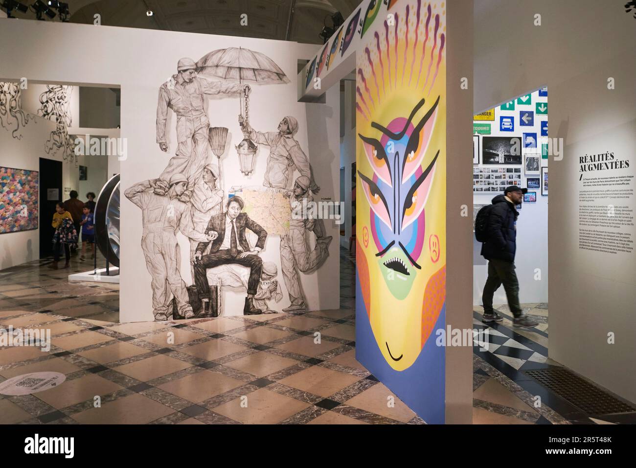 France, Paris, expo Capitale(s), 60 years of urban art in Paris ...