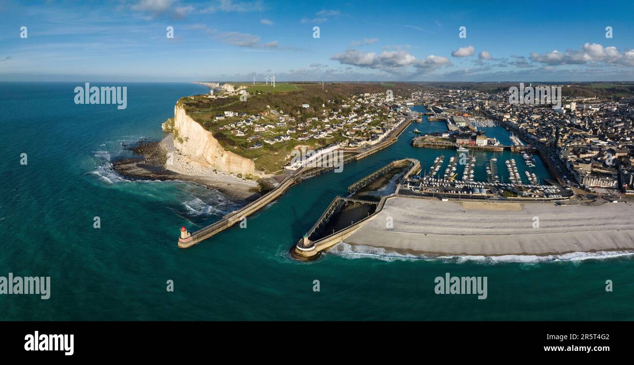Fecamp harbour aerial hi-res stock photography and images - Alamy