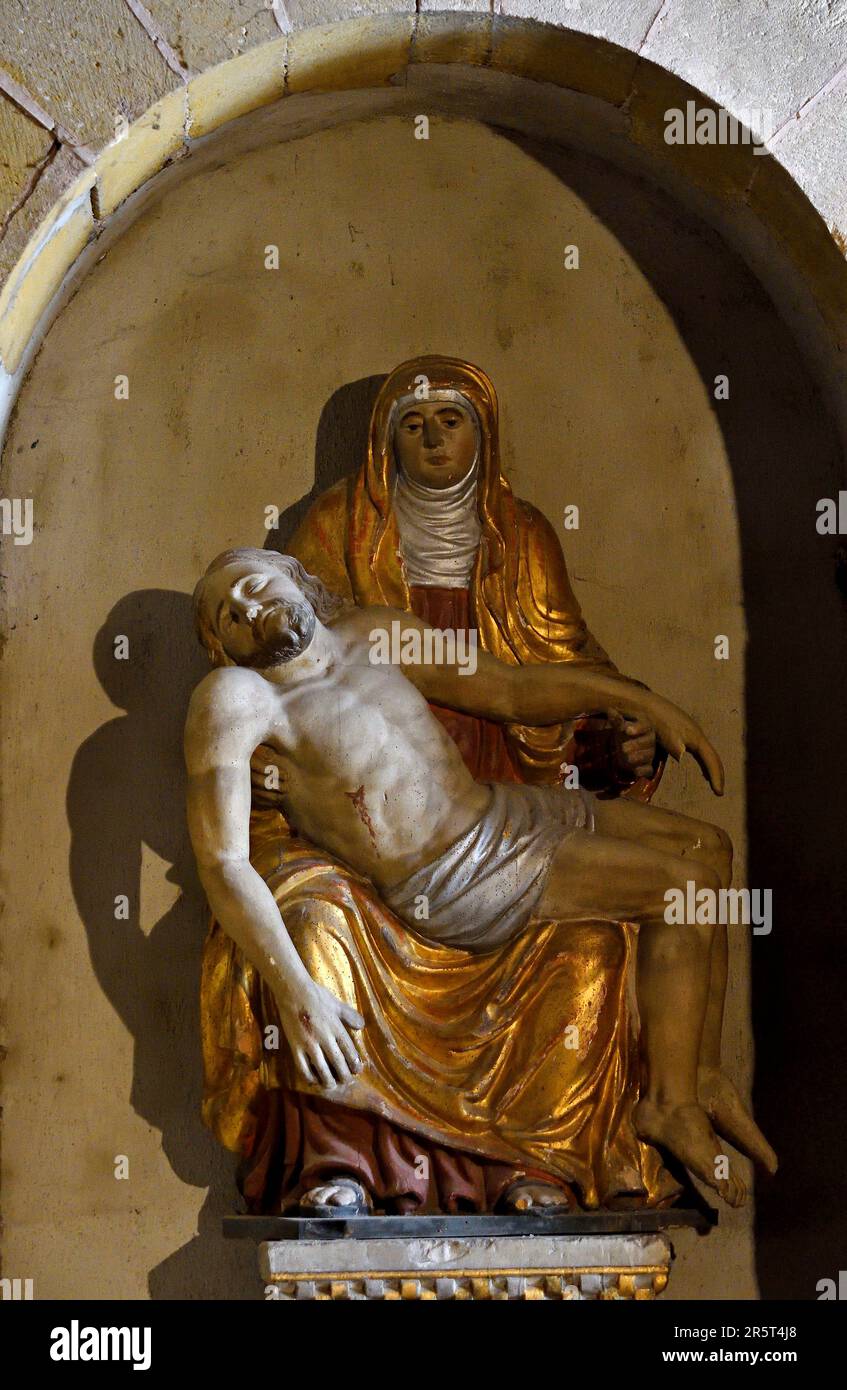 France, Aveyron, Conques, Abbey church of Sainte-Foy, 12th century ...