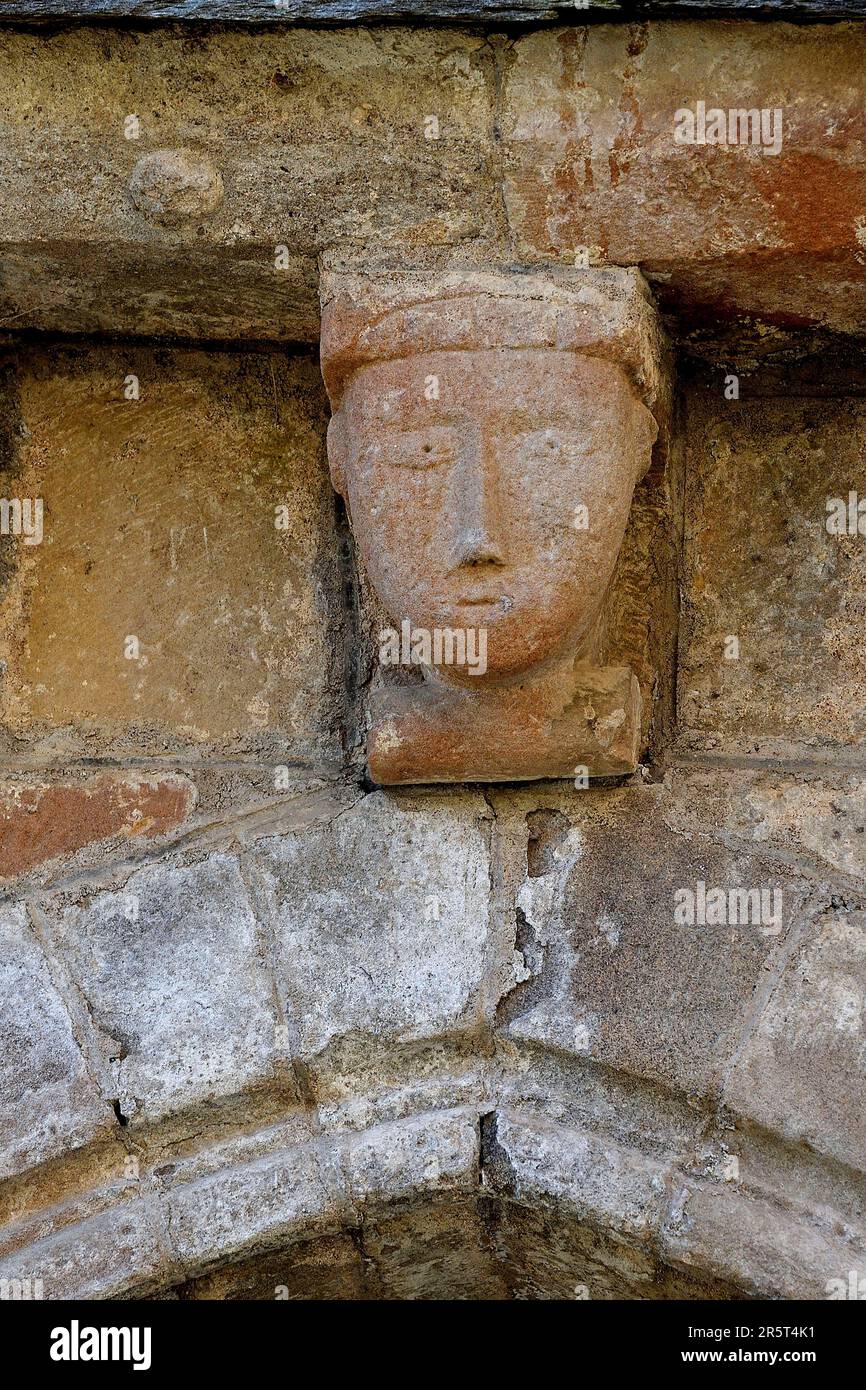 France, Aveyron, Conques, Abbey church of Sainte-Foy, 12th century ...