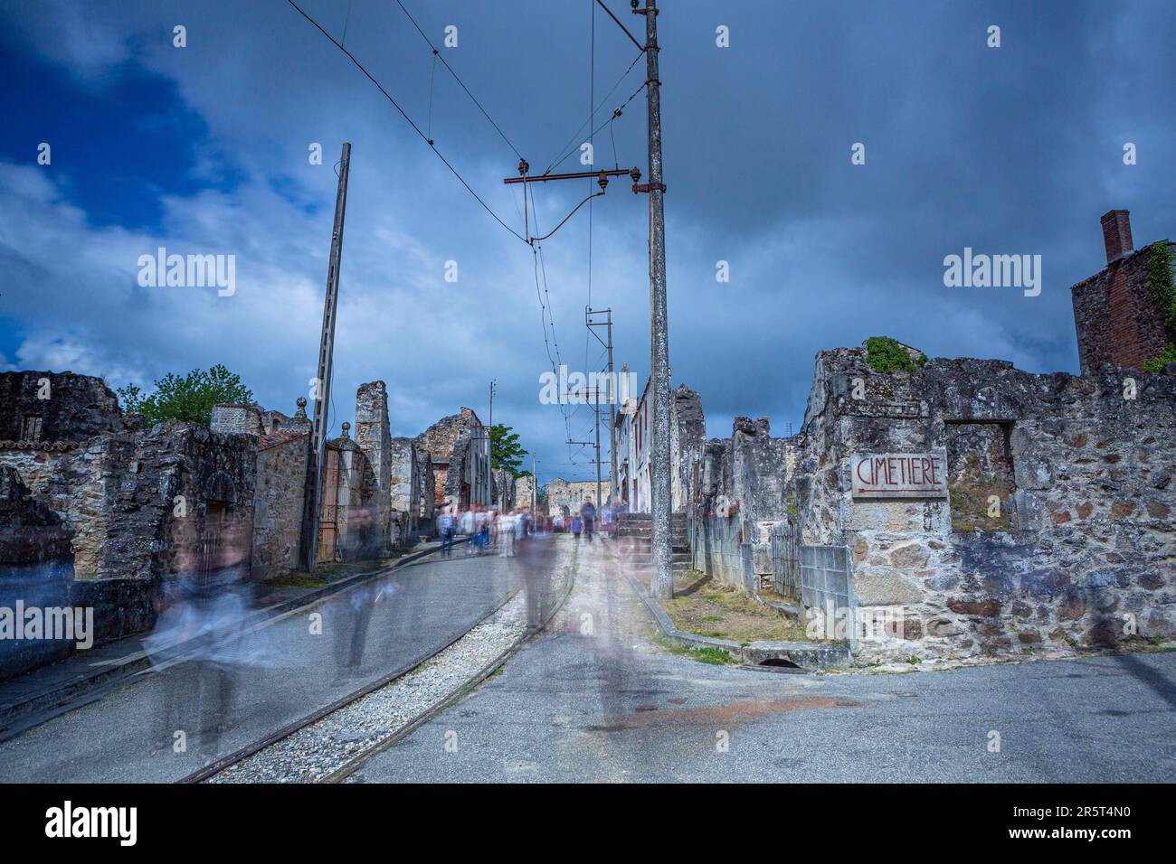 France, Haute Vienne, Oradour sur Glane, the village ruins destroyed ...
