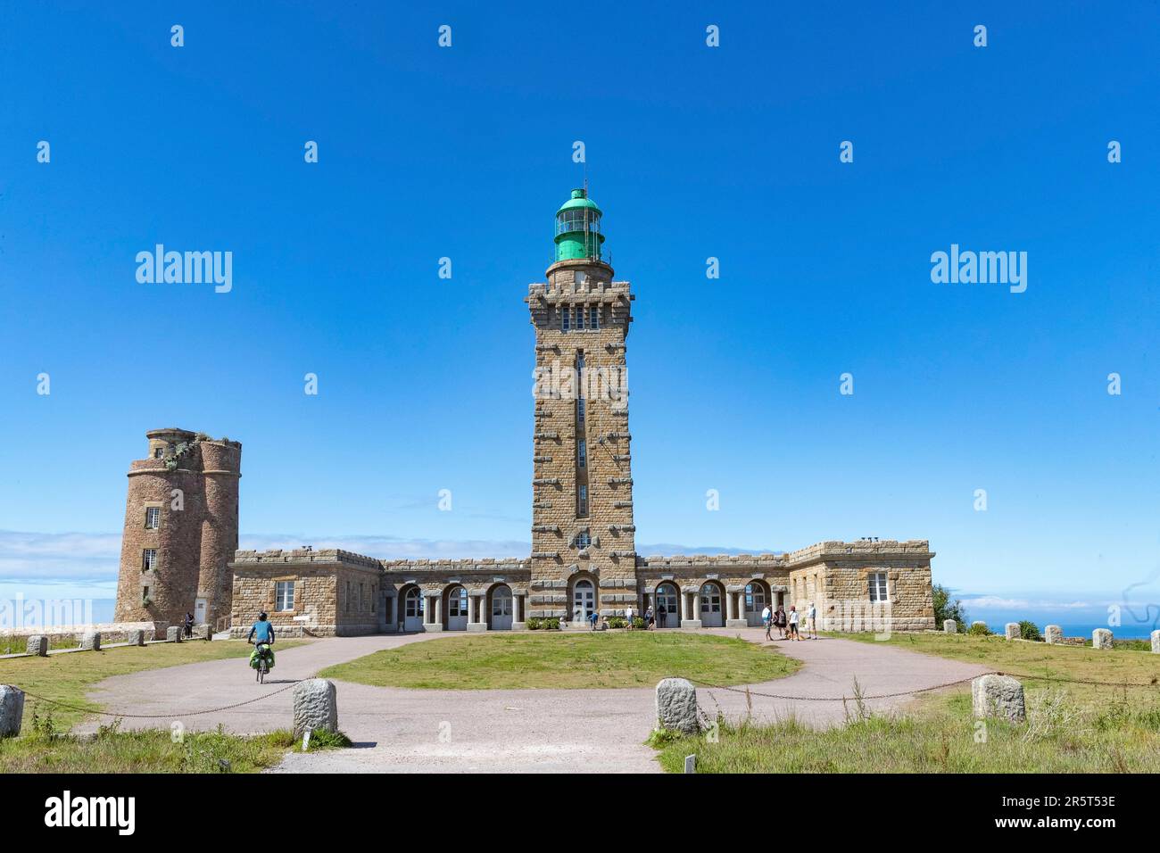 France, Cotes d'Armor, Plévenon, Cap Frehel, The 1701 lighthouse with ...