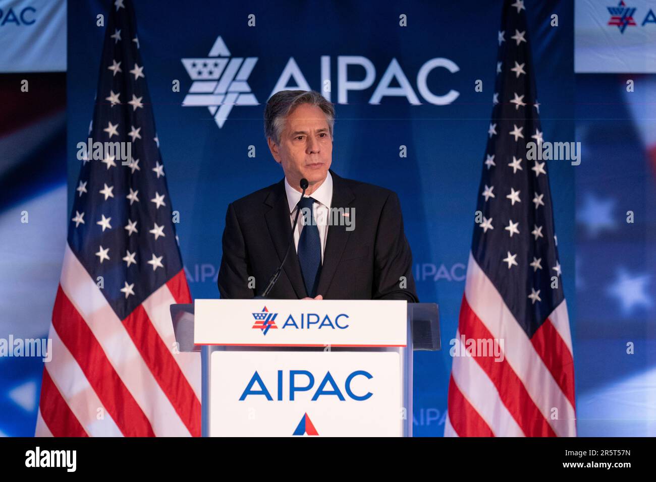 Secretary of State Antony Blinken delivers remarks at the 2023 American ...