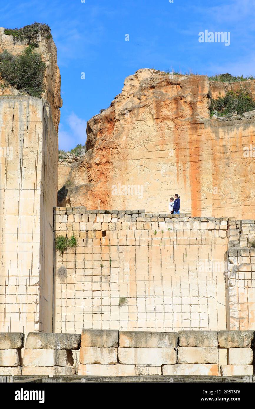 Spain, Balearic Islands, Menorca, Ciutadella, Lithica (Pedreres de s ...