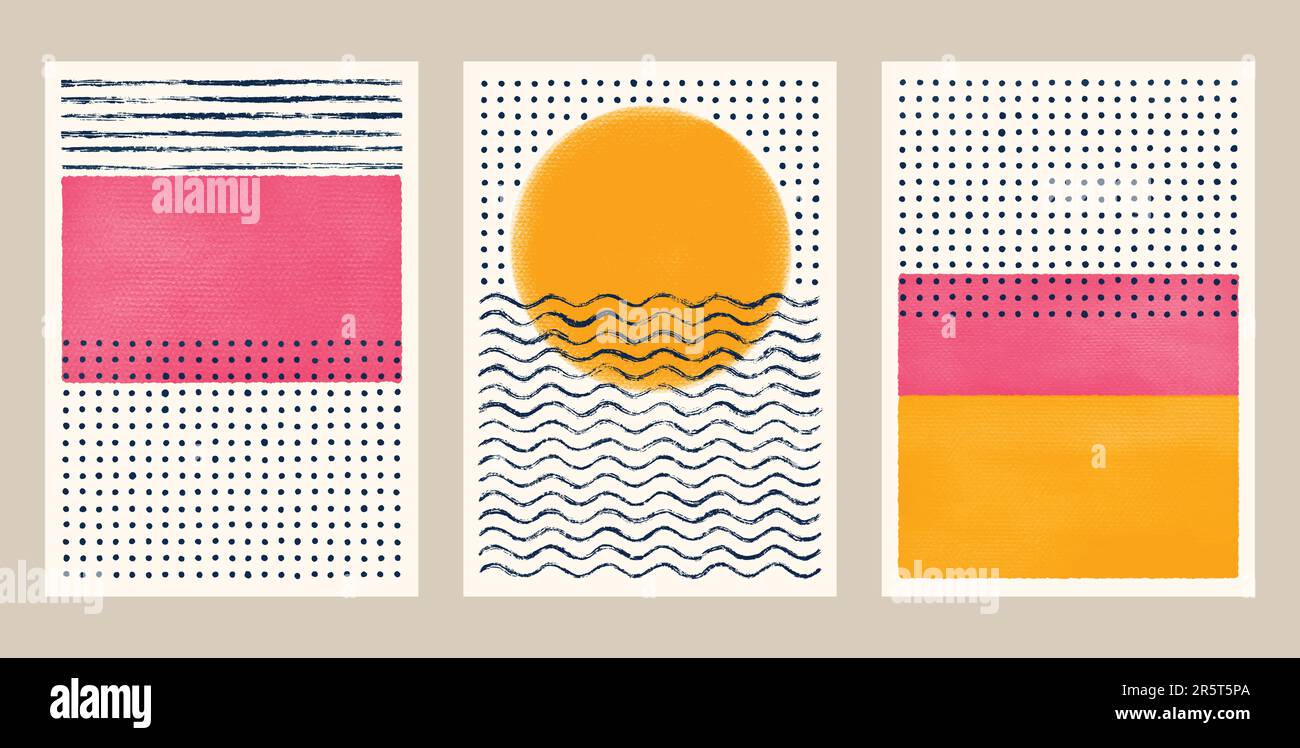 Set modern art wall Stock Vector Images - Alamy