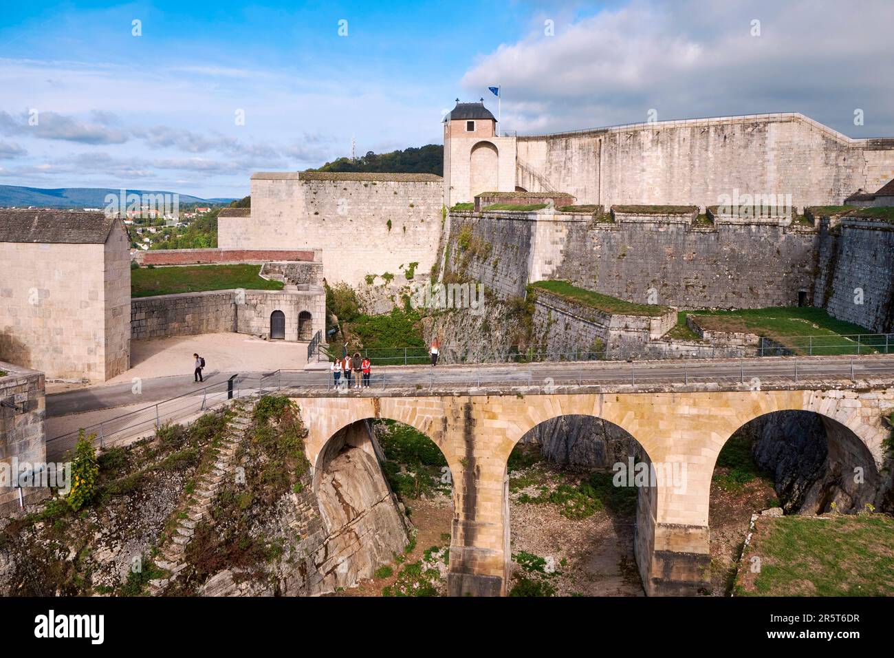 France, Doubs, Besancon, Vauban citadel, Unesco world heritage, View of ...