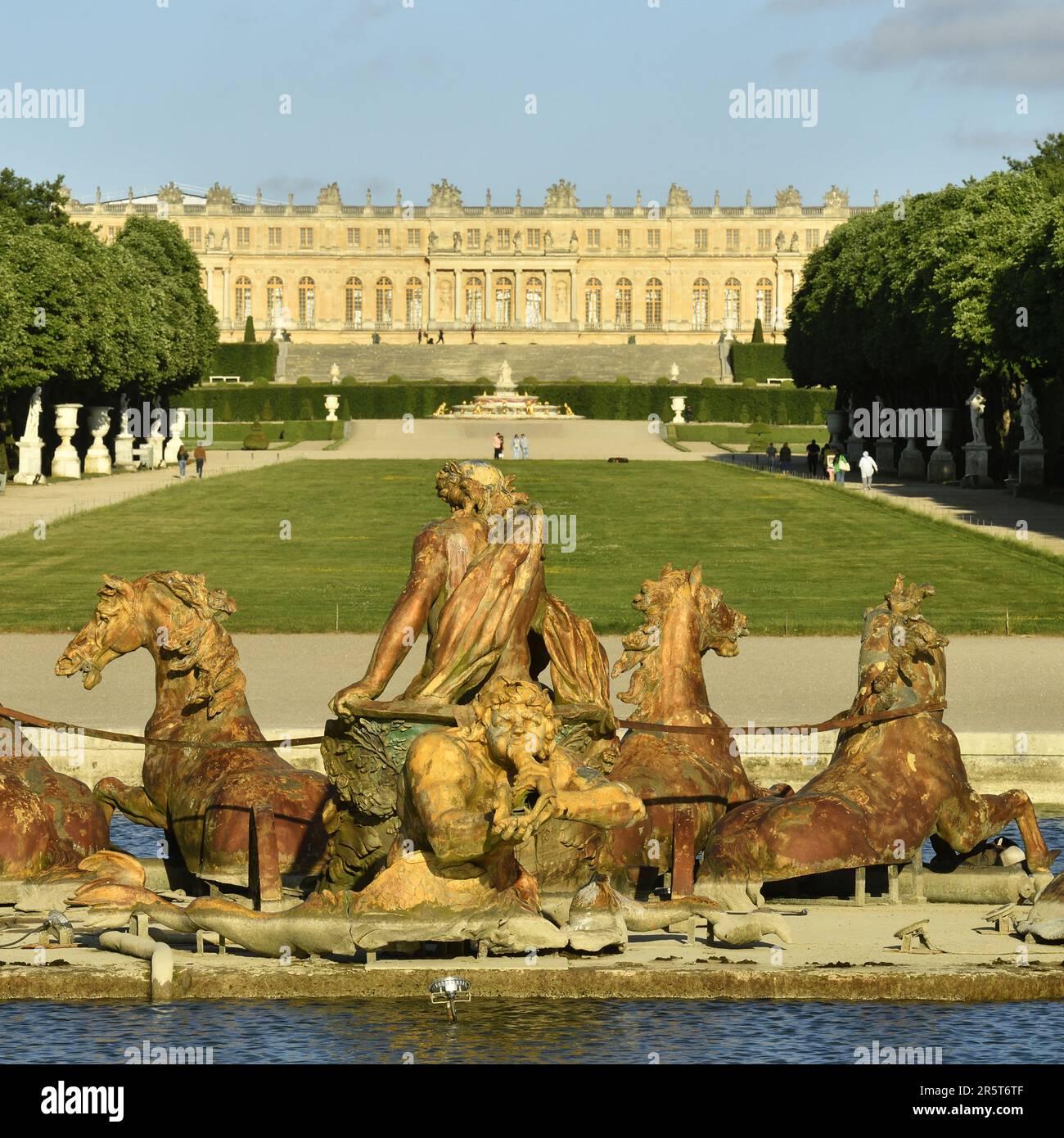 France, Yvelines, Versailles, park of the Palace of Versailles ...