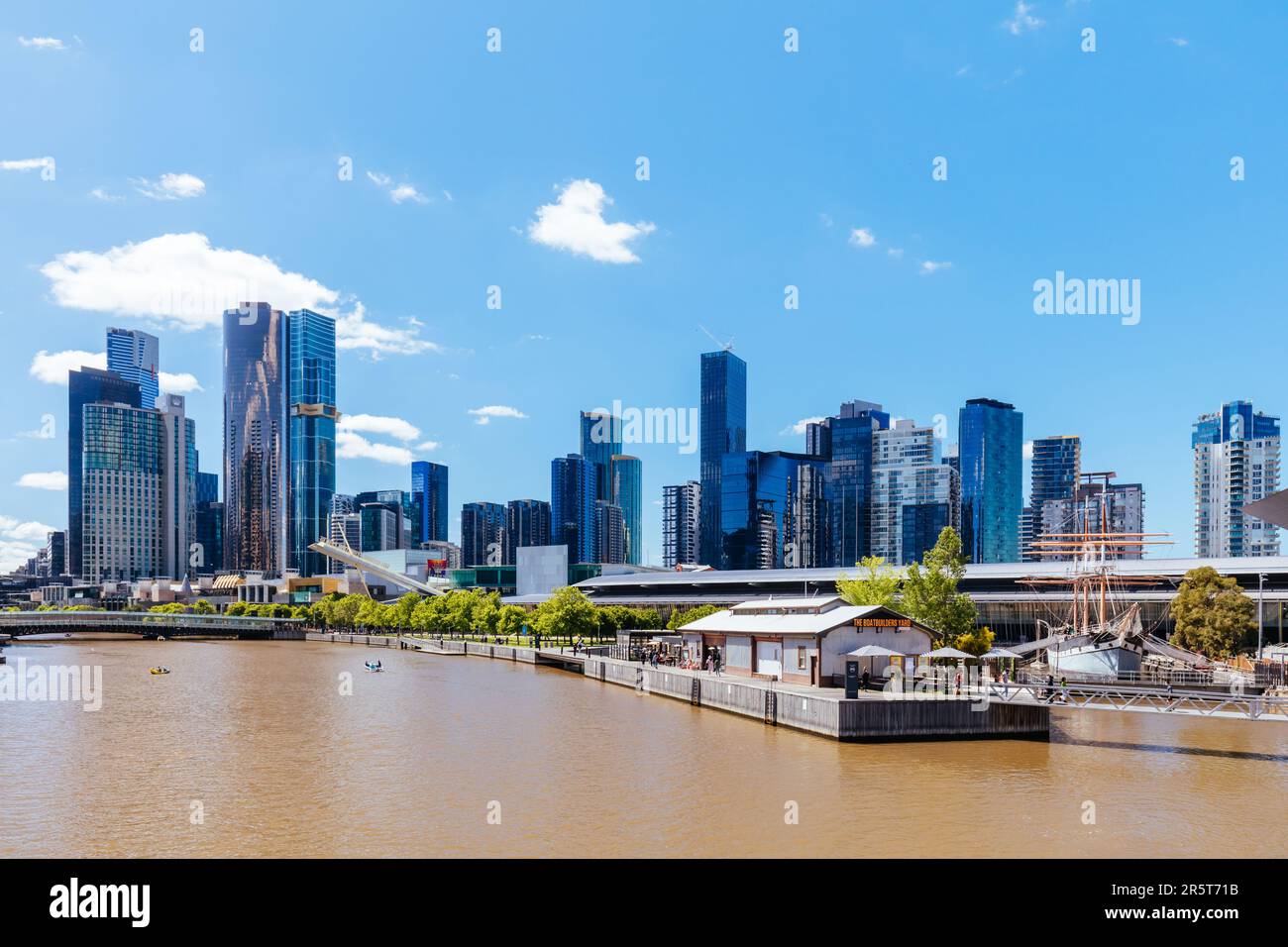 South Wharf Skyline in Melbourne Australia Stock Photo - Alamy