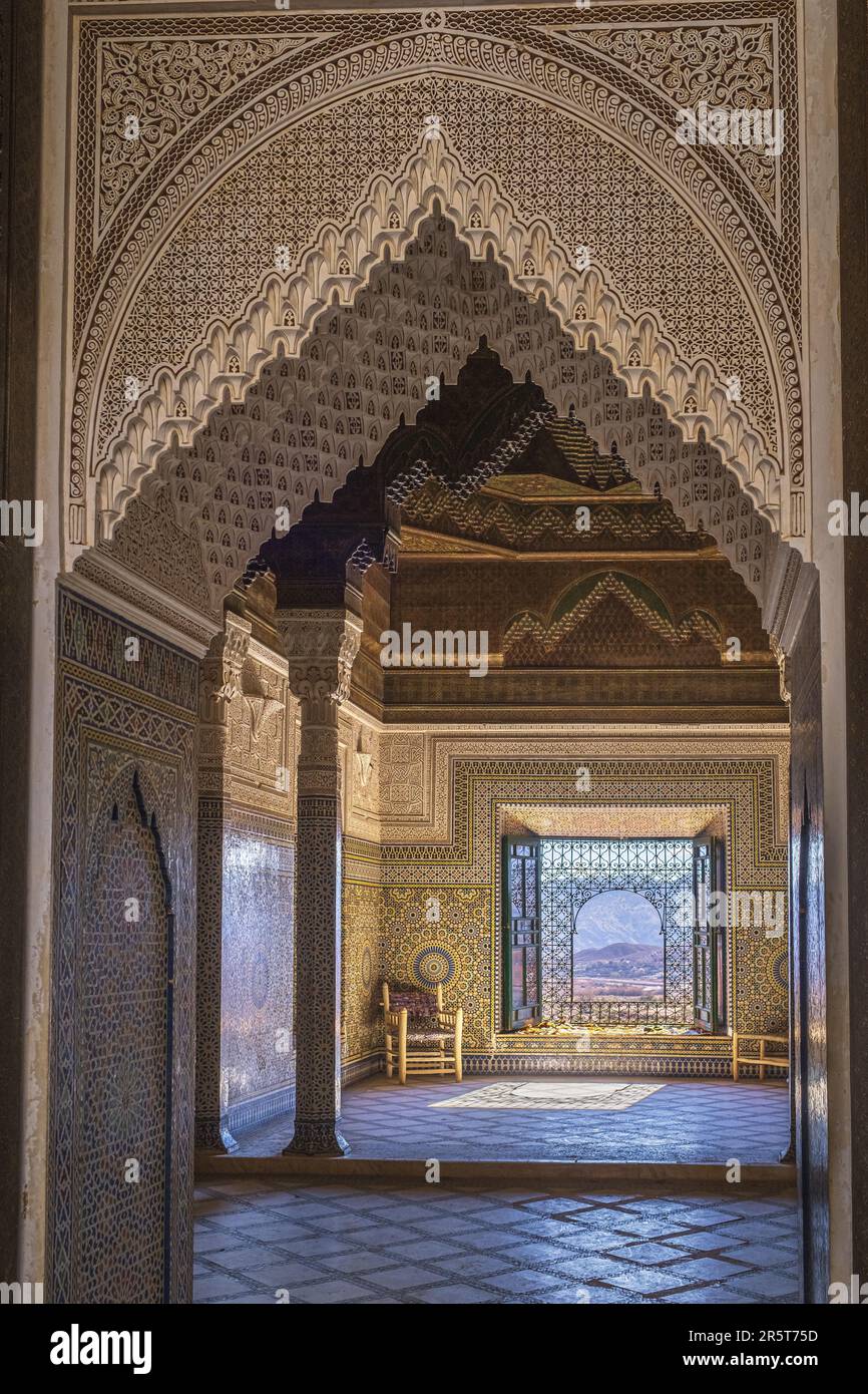 Morocco, Telouet, Kasbah of Telouet or the Glaoui Palace Stock Photo ...