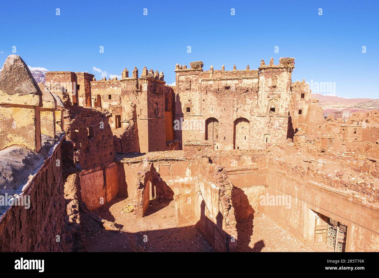 Morocco, Telouet, Kasbah of Telouet or the Glaoui Palace Stock Photo ...