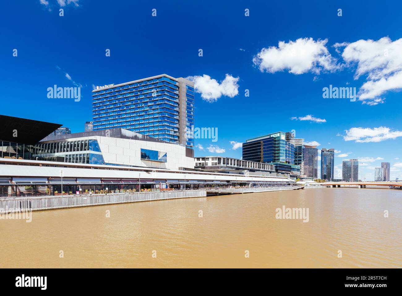 South Wharf Skyline in Melbourne Australia Stock Photo - Alamy