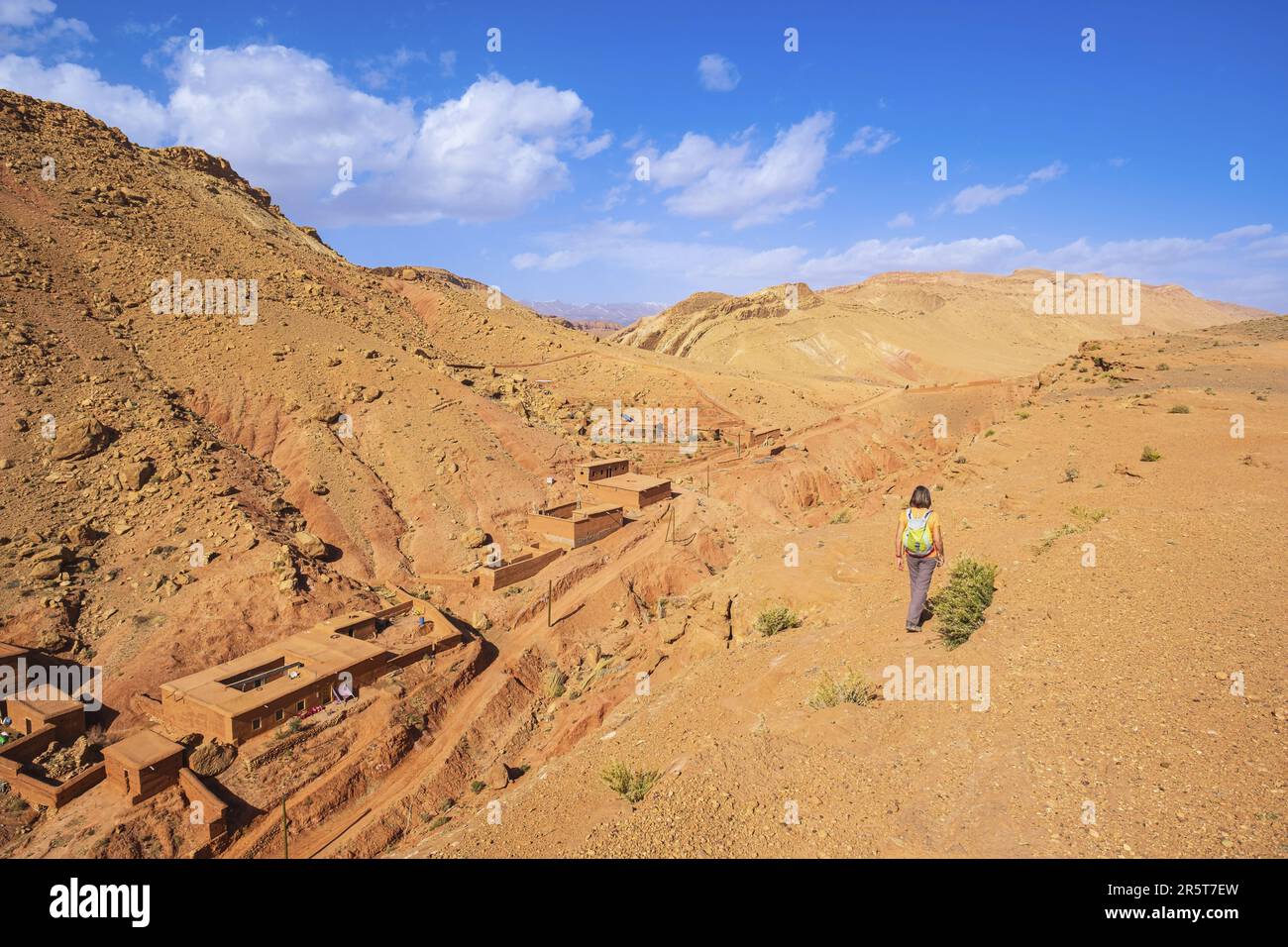 Morocco, Roses Valley, surroundings of Bou Tharar, hamlet built in ...