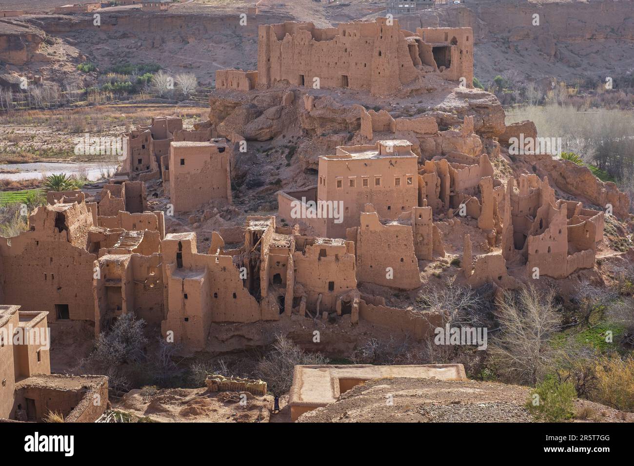 Morocco, Roses Valley, surroundings of El Kelaâ M'Gouna, Kasbah Mirna ...