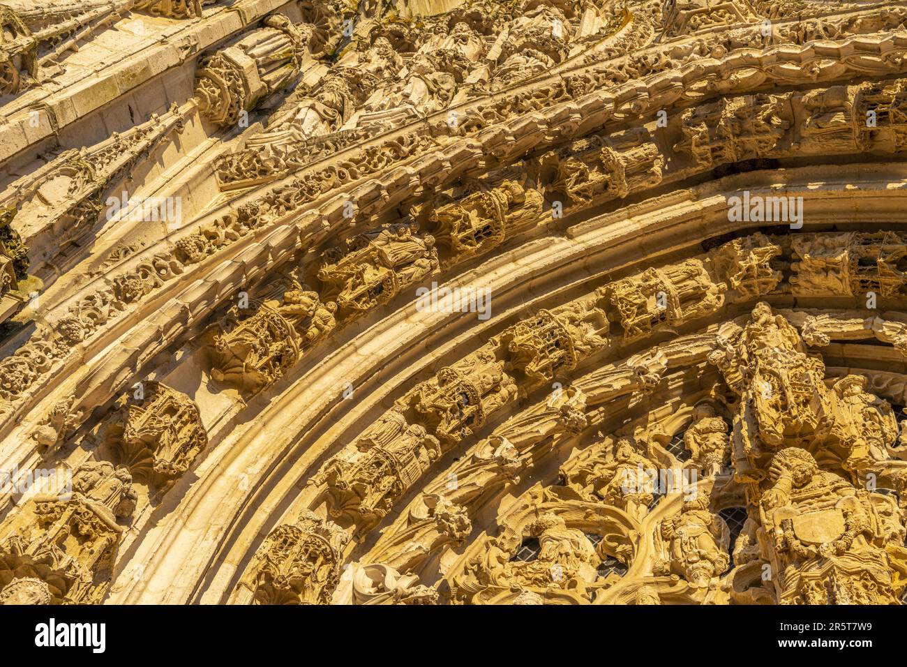 France, Somme, Saint-Riquier, Façade of the abbey church of Saint ...
