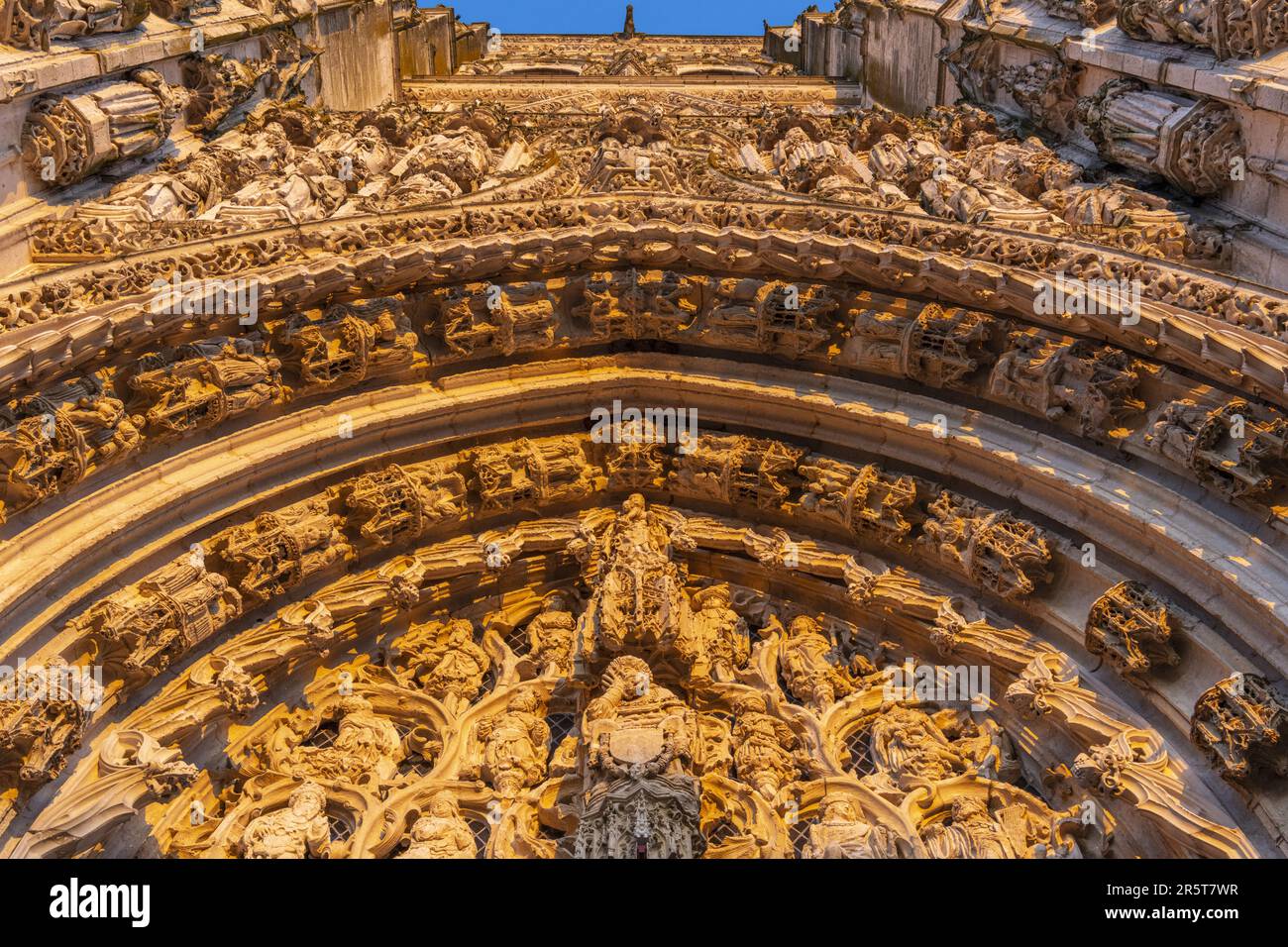 France, Somme, Saint-Riquier, Façade of the abbey church of Saint ...