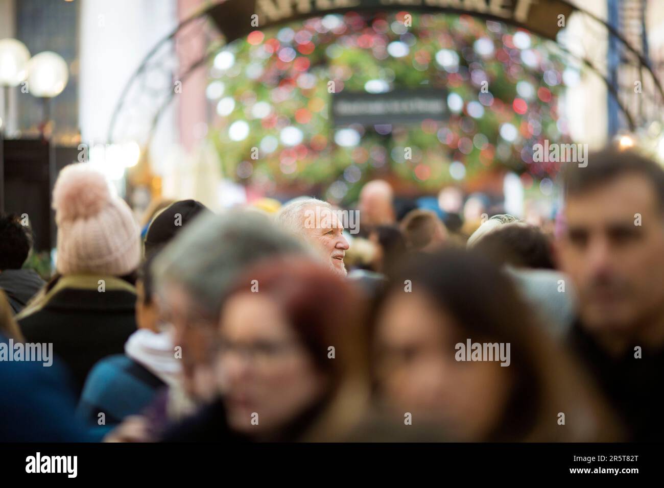 Christmassy decorations and outfits are seen in Covent Garden, central ...
