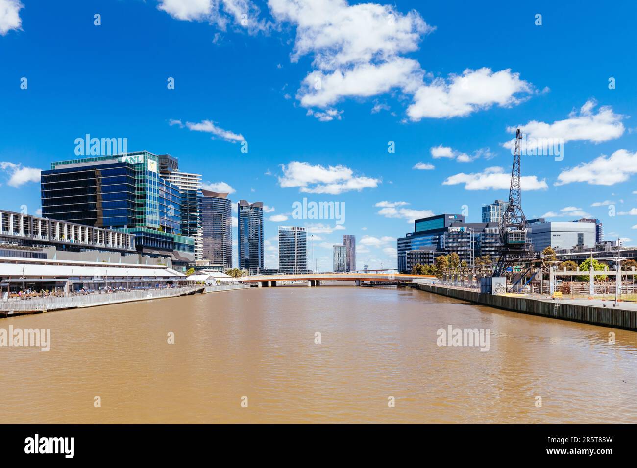 South Wharf Skyline in Melbourne Australia Stock Photo - Alamy
