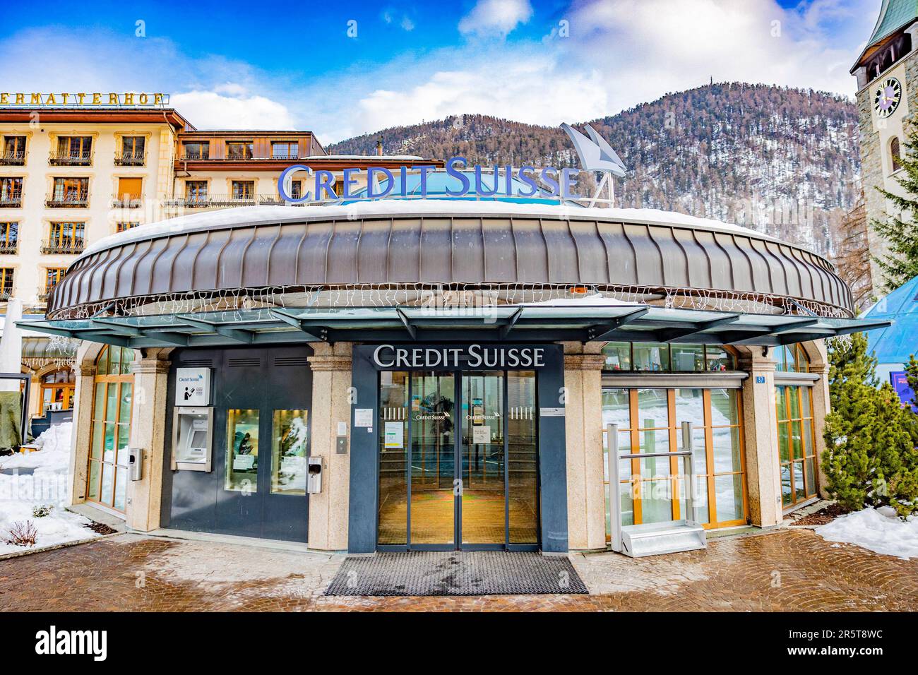 Credit Suisse - the Swiss bank recently acquired by UBS Stock Photo - Alamy