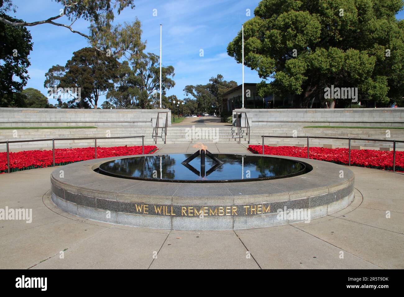 memorial (flame of remembrance) at kings park in perth (australia Stock ...