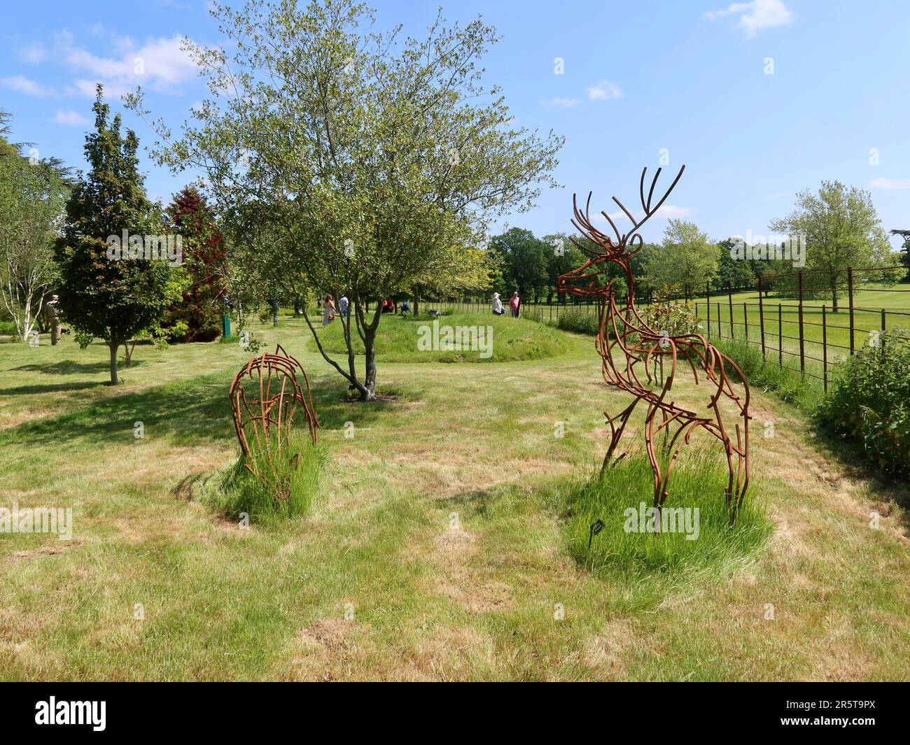 Stowmarket, Suffolk - 4 June 2023 : Helmingham Hall, Art and gardens on ...