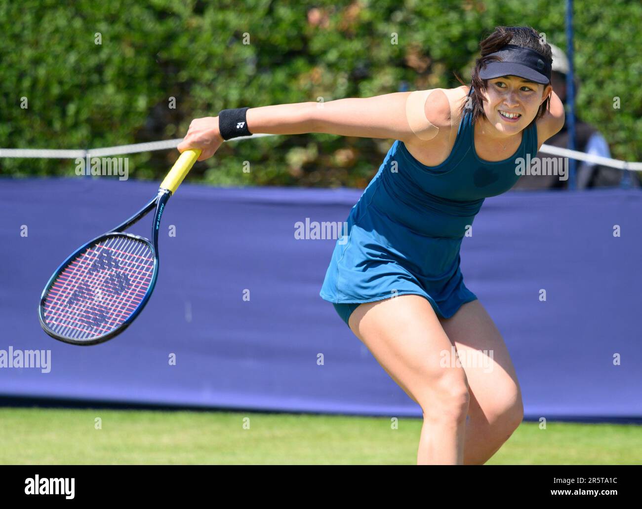 Joanna Garland (Taipei) playing in the first qualifying round of the ...