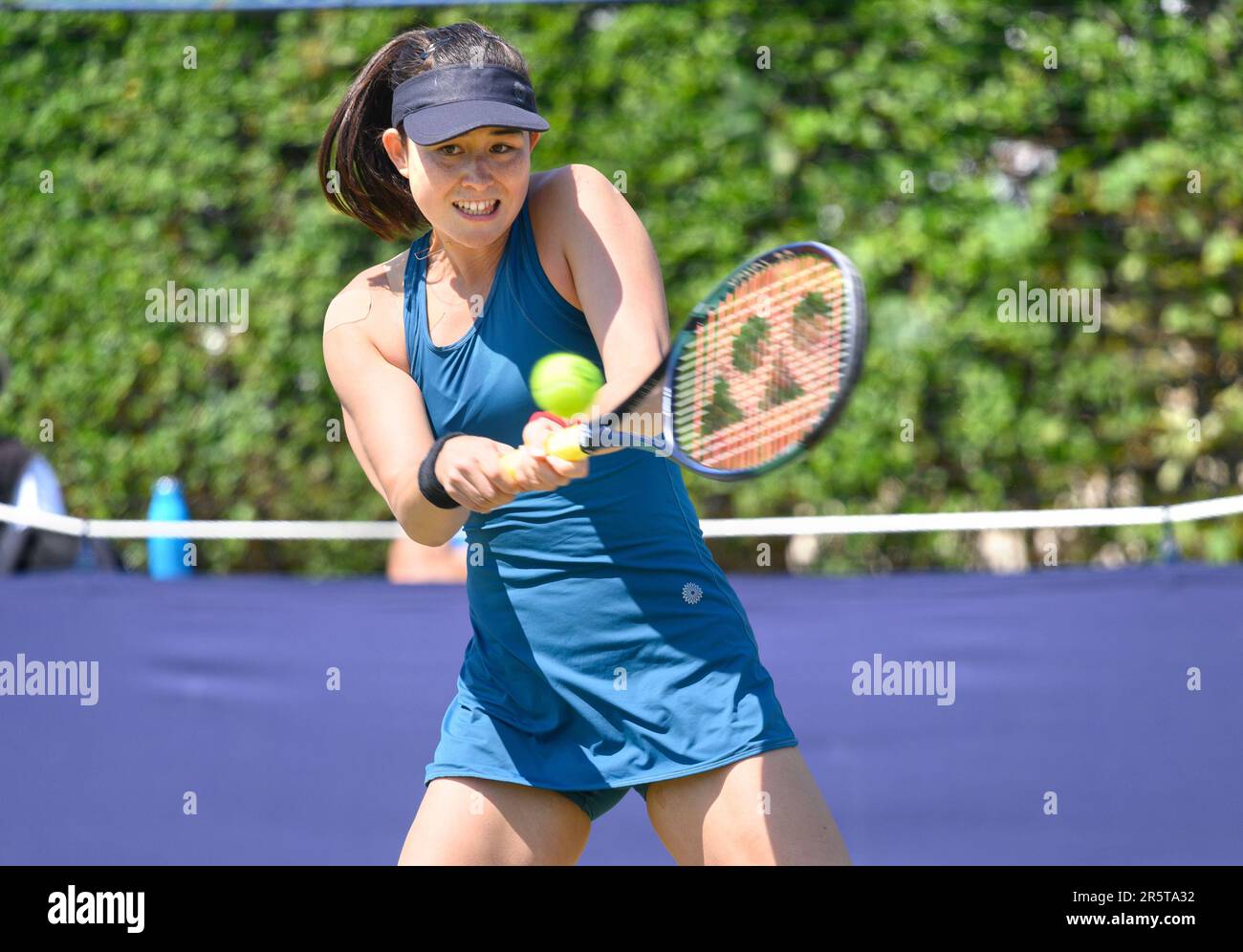 Joanna Garland (Taipei) playing in the first qualifying round of the ...