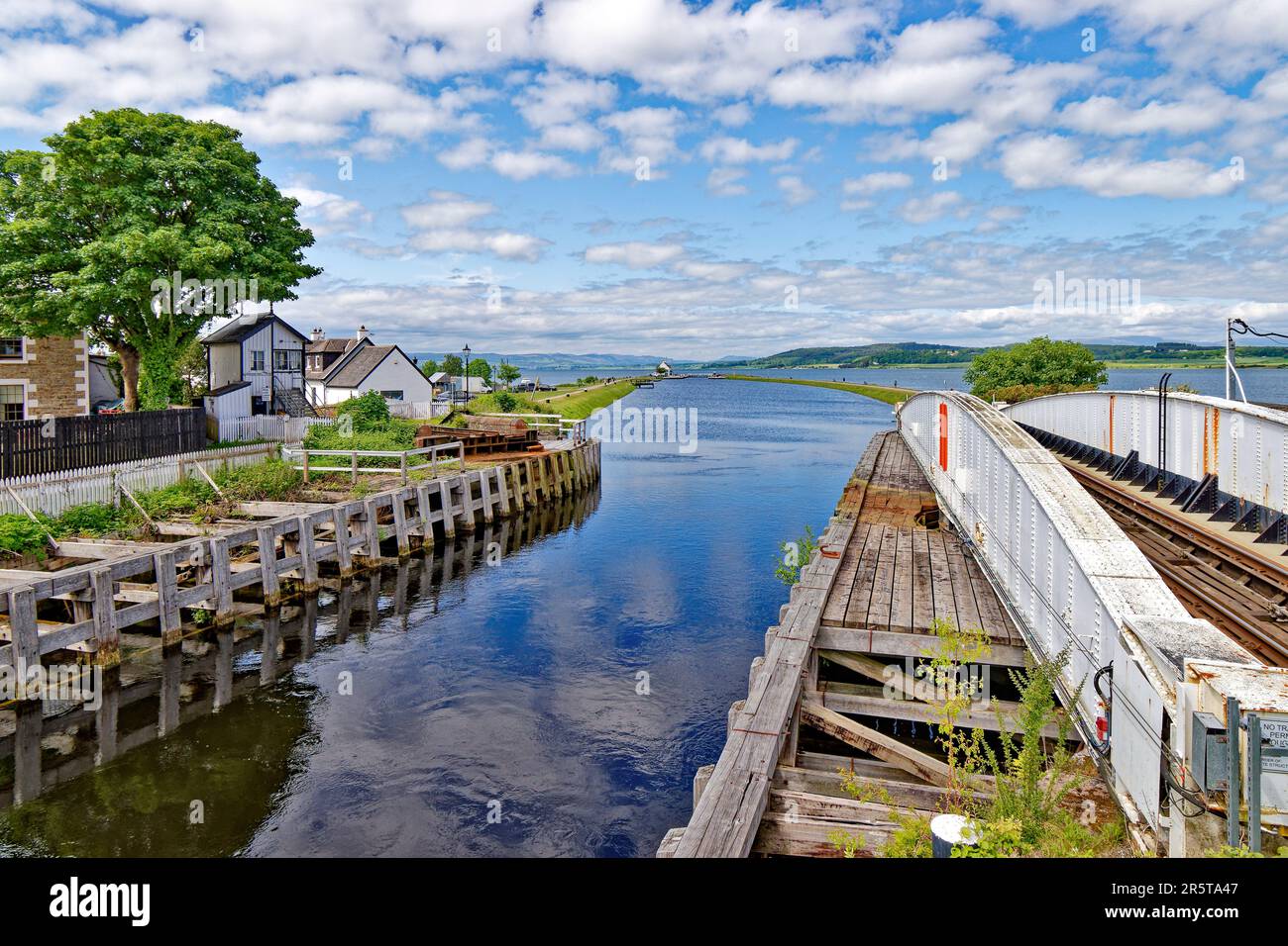 Inverness Scotland ScotRail the Clachnaharry Railway Swing Bridge fully ...