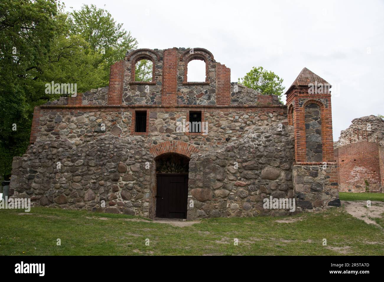 Build around 1250 the water castle Gerswalde in Uckermark county in ...