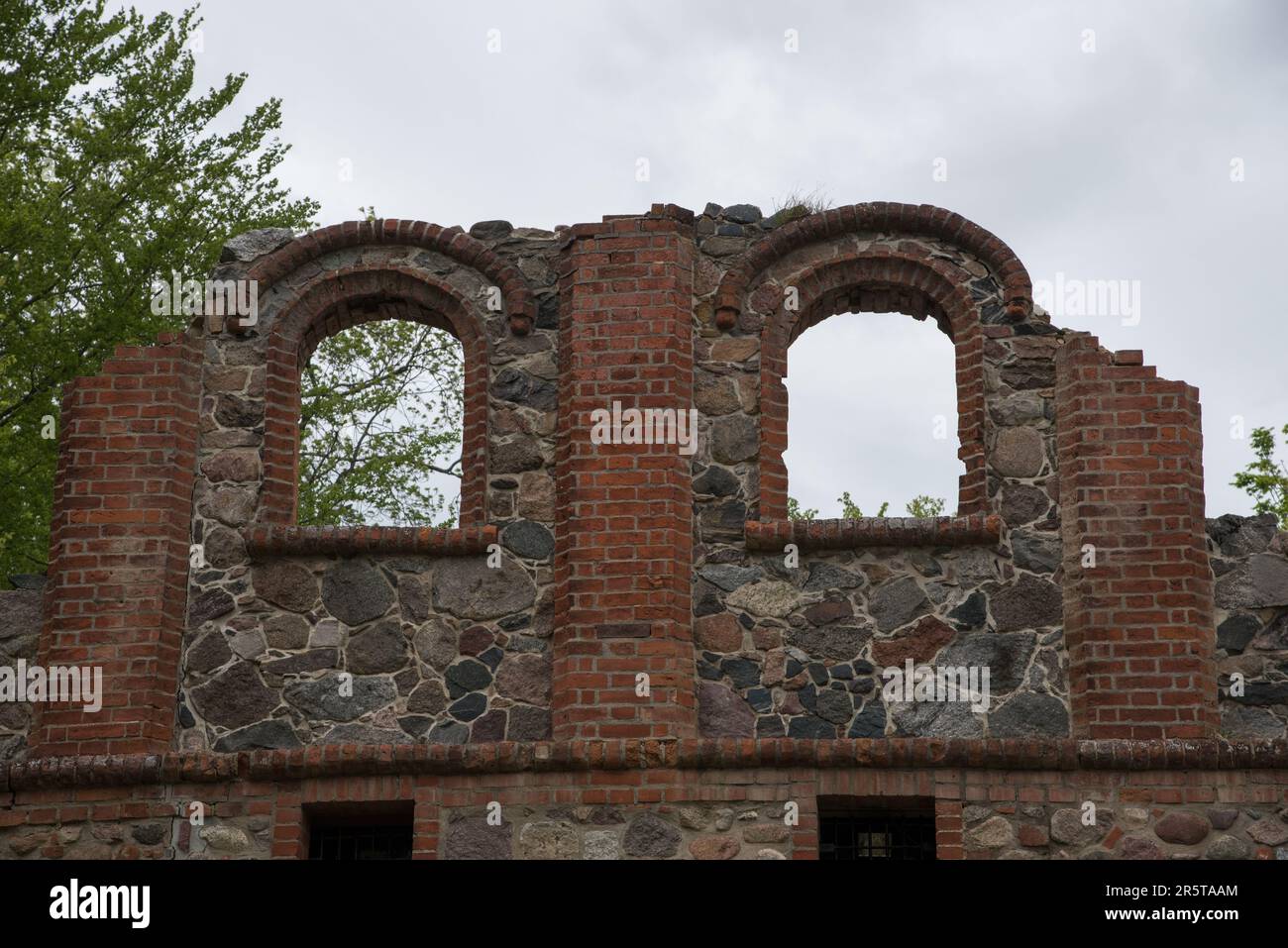 Build around 1250 the water castle Gerswalde in Uckermark county in ...