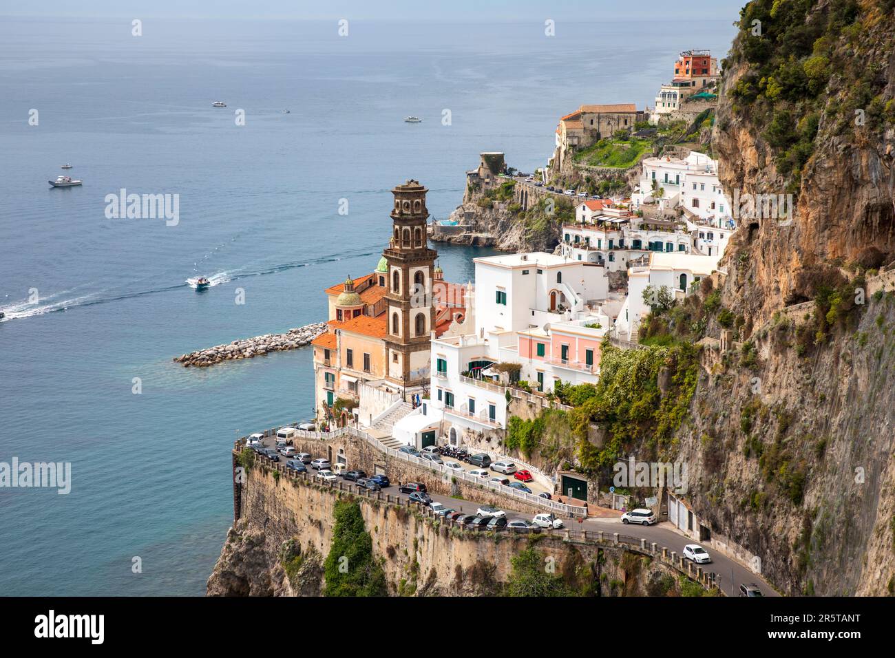 ATRANI, ITALY - APRIL 30th 2023: Scenic view of village Atrani, Italy ...