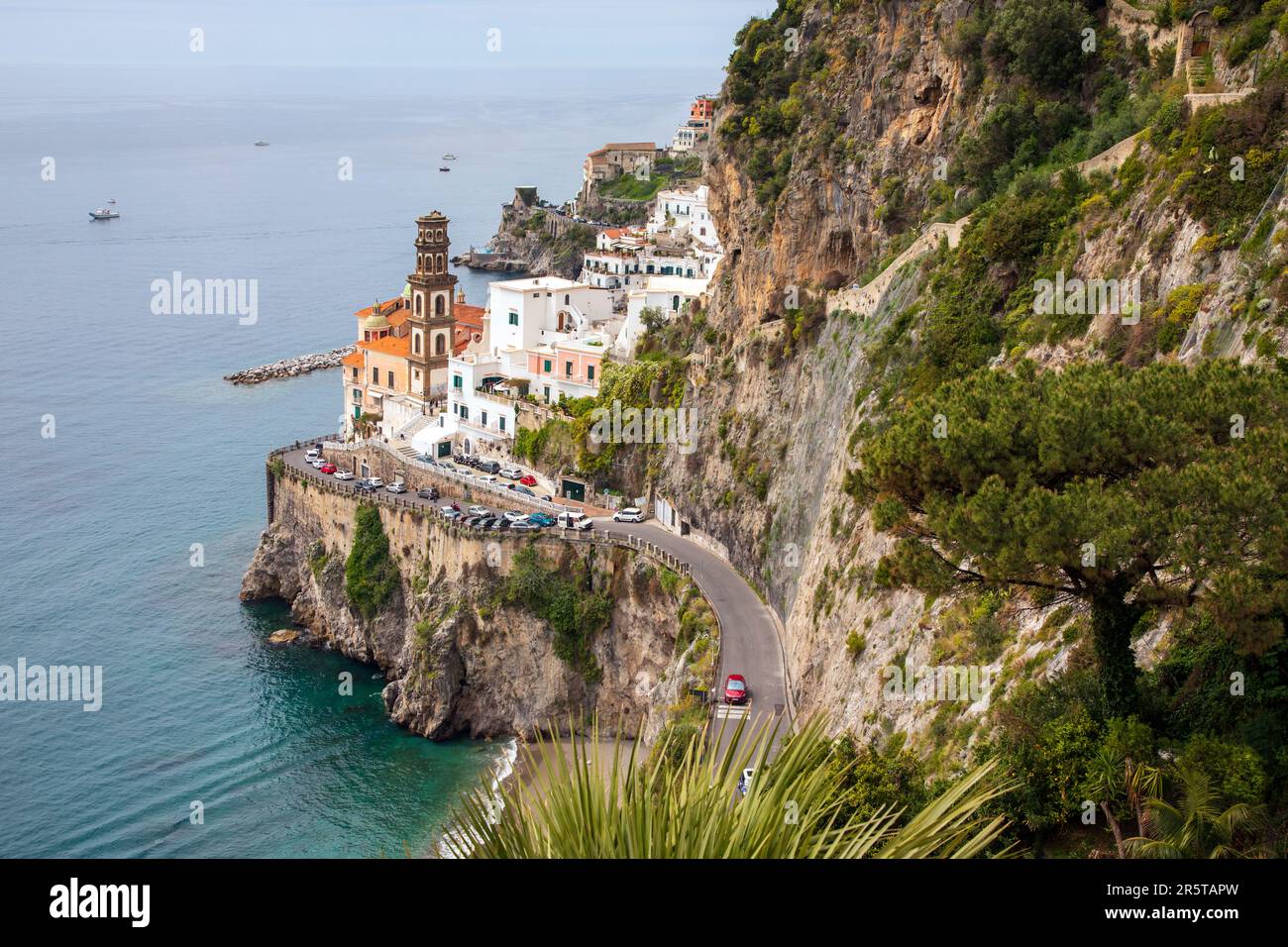 ATRANI, ITALY - APRIL 30th 2023: Scenic view of village Atrani, Italy ...