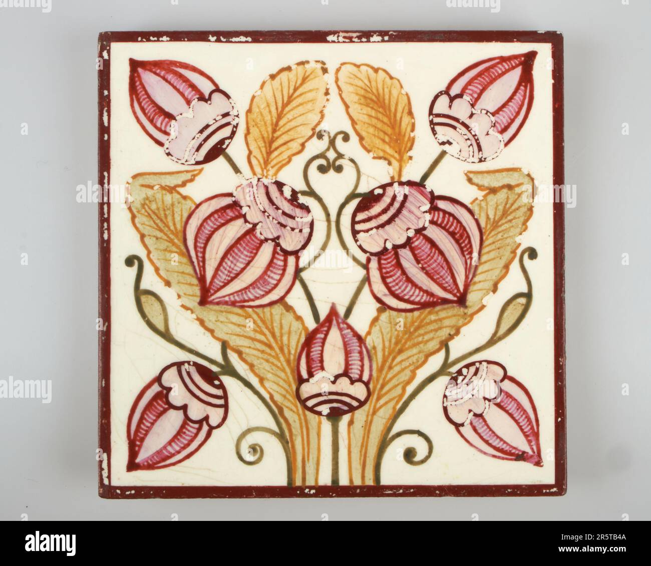 Antique 1880s Arts and Crafts hand painted Minton Chinese lantern ...