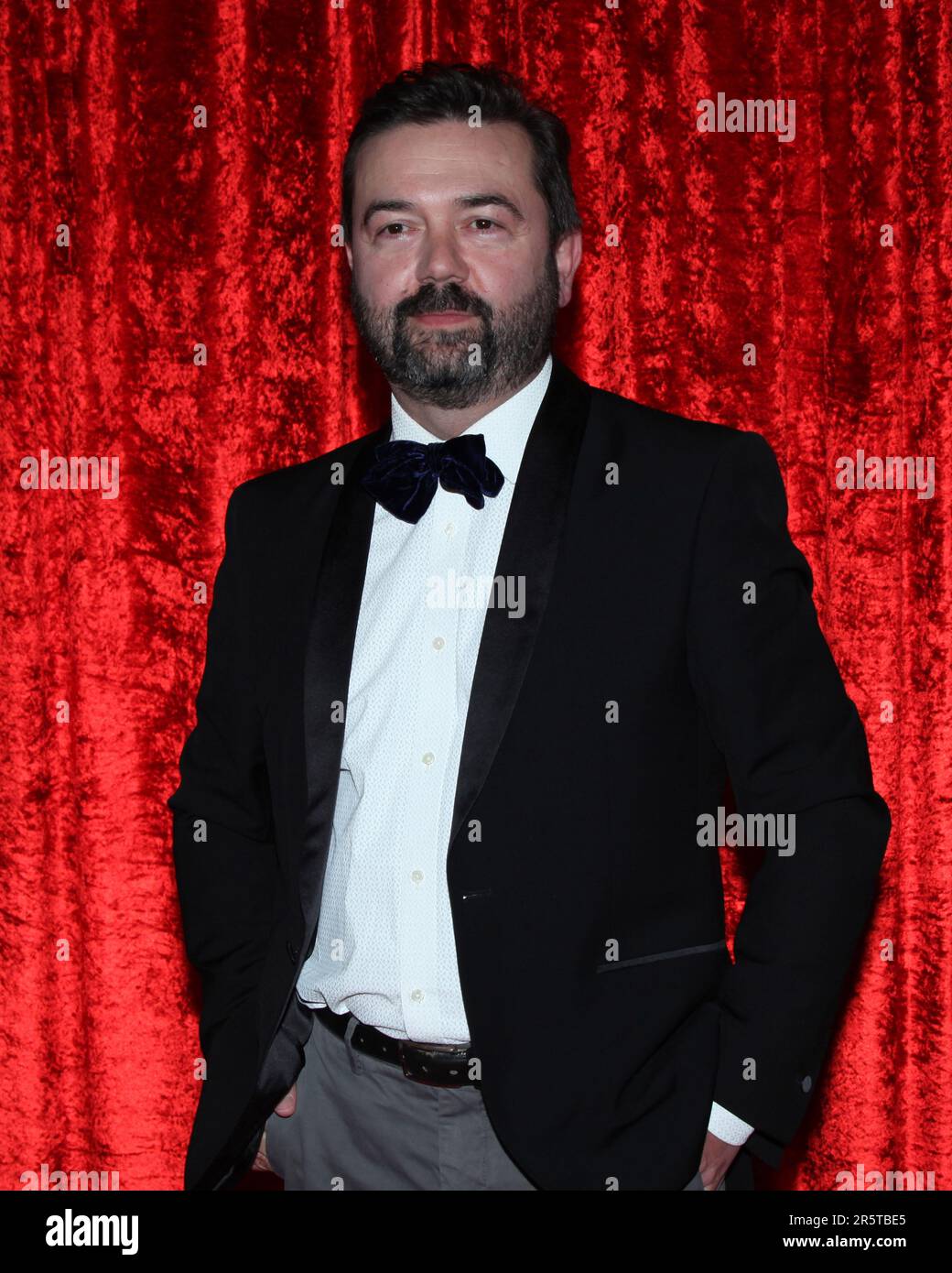 Manchester. UK. Simon Lowe at the British Soap Awards 2023. The Lowry ...