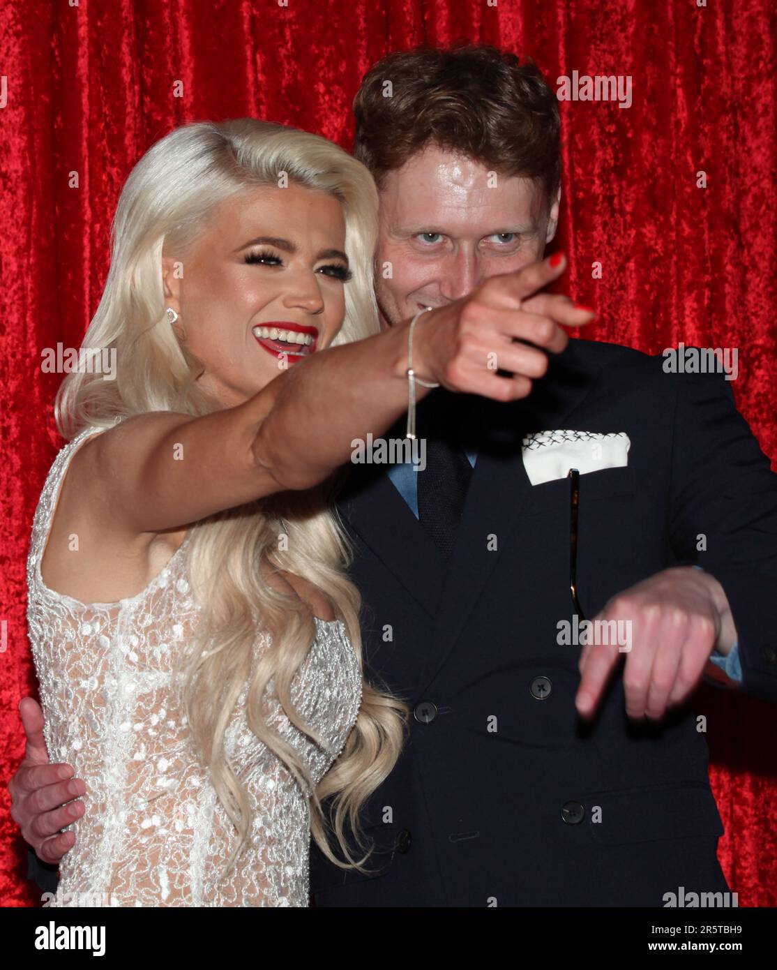 Manchester. UK. Danielle Harold and Jamie Borthwick at the British Soap ...
