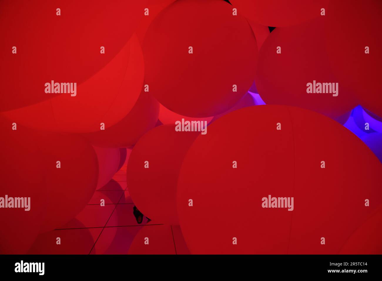 abstract red ball background at room Stock Photo - Alamy