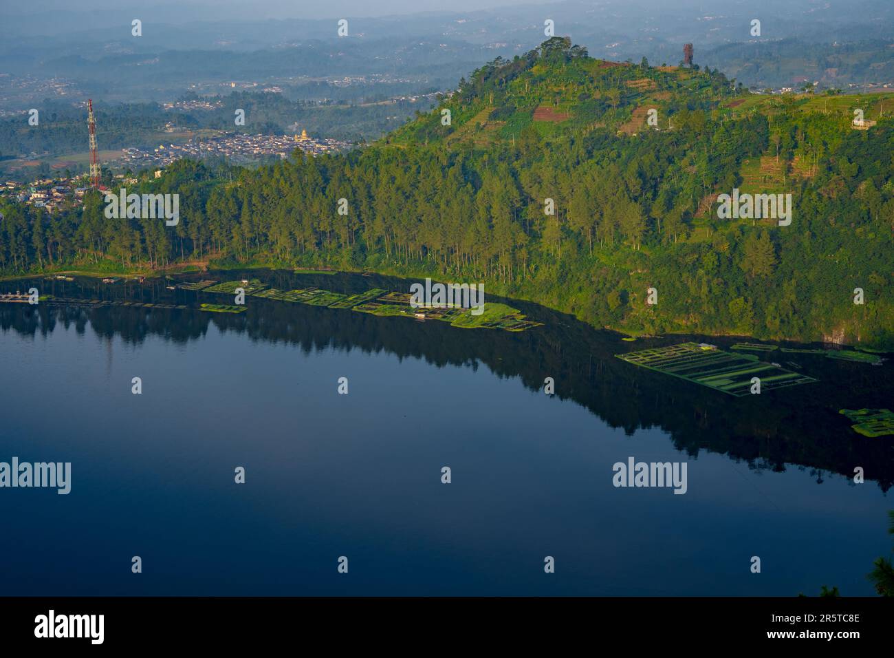 Telaga Menjer or Lake Menjer in Wonosobo, Central java, Indonesia ...