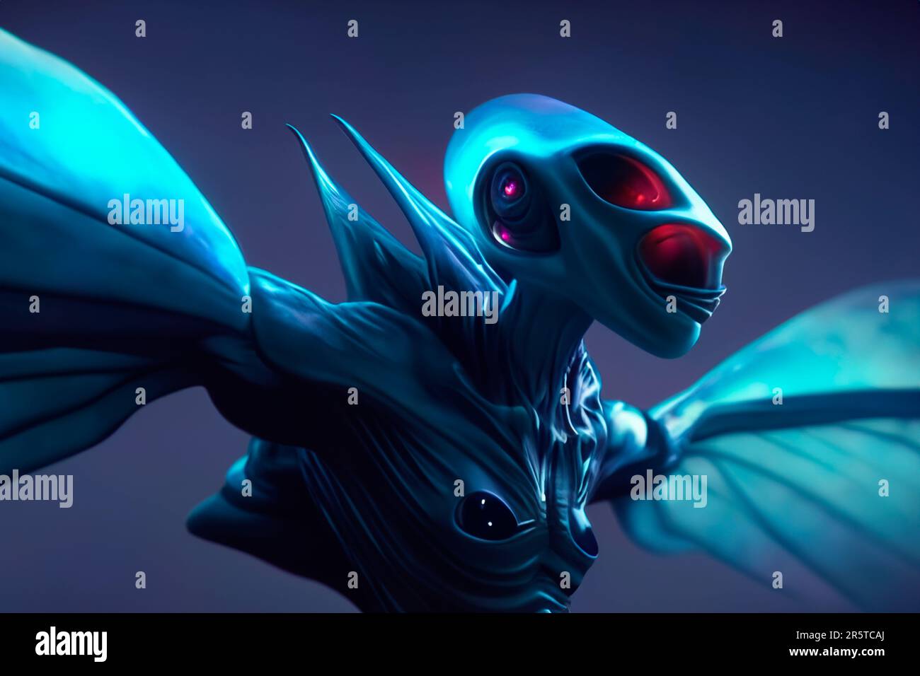 Alien. Alien character and UFO visitor and extraterrestrial humanoid ...