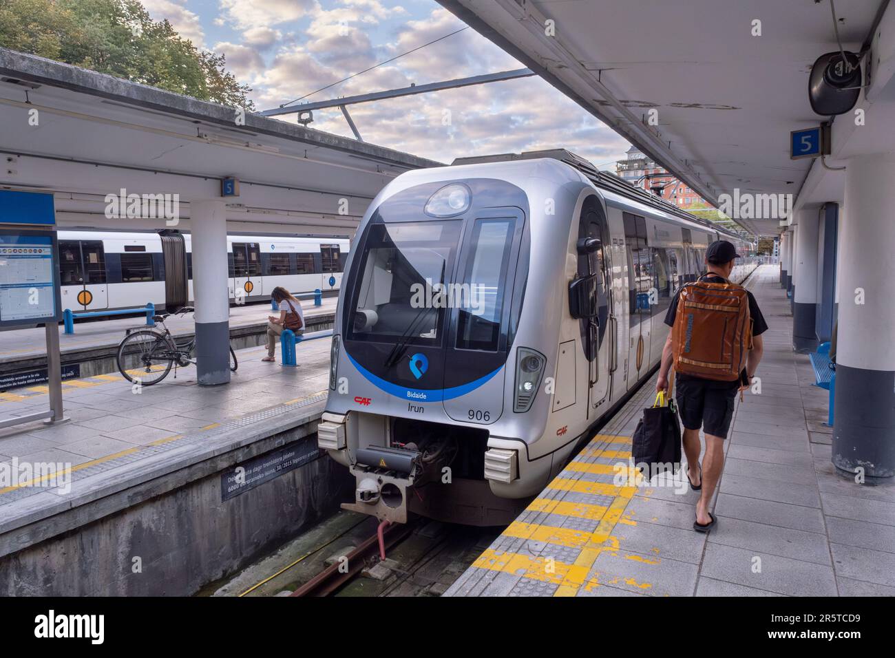 Donostia-San Sebastian, Spain - 17 September 2022: E1 Line Euskotren ...