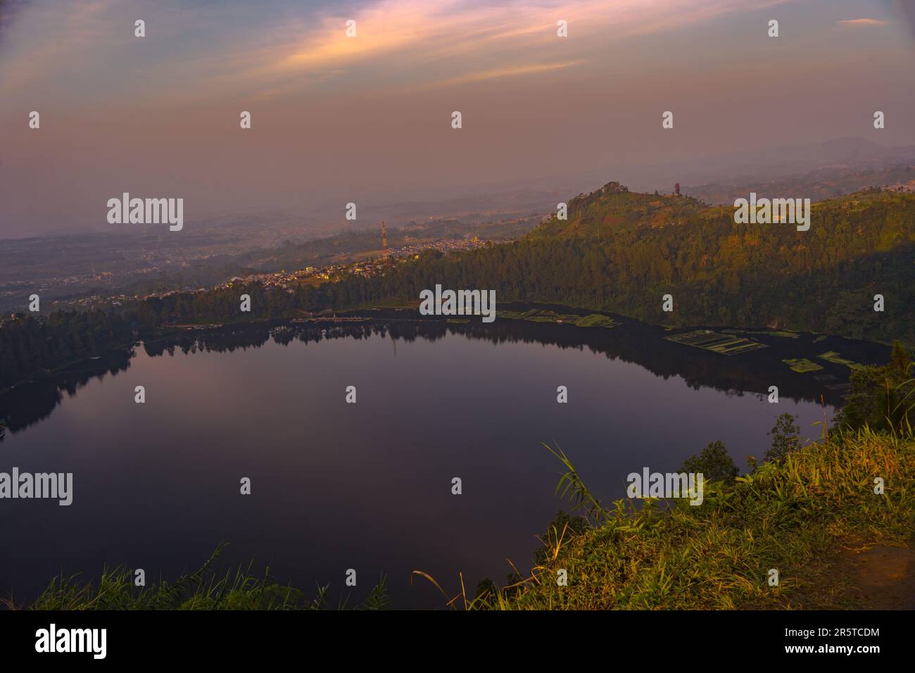 Telaga Menjer or Lake Menjer in Wonosobo, Central java, Indonesia ...