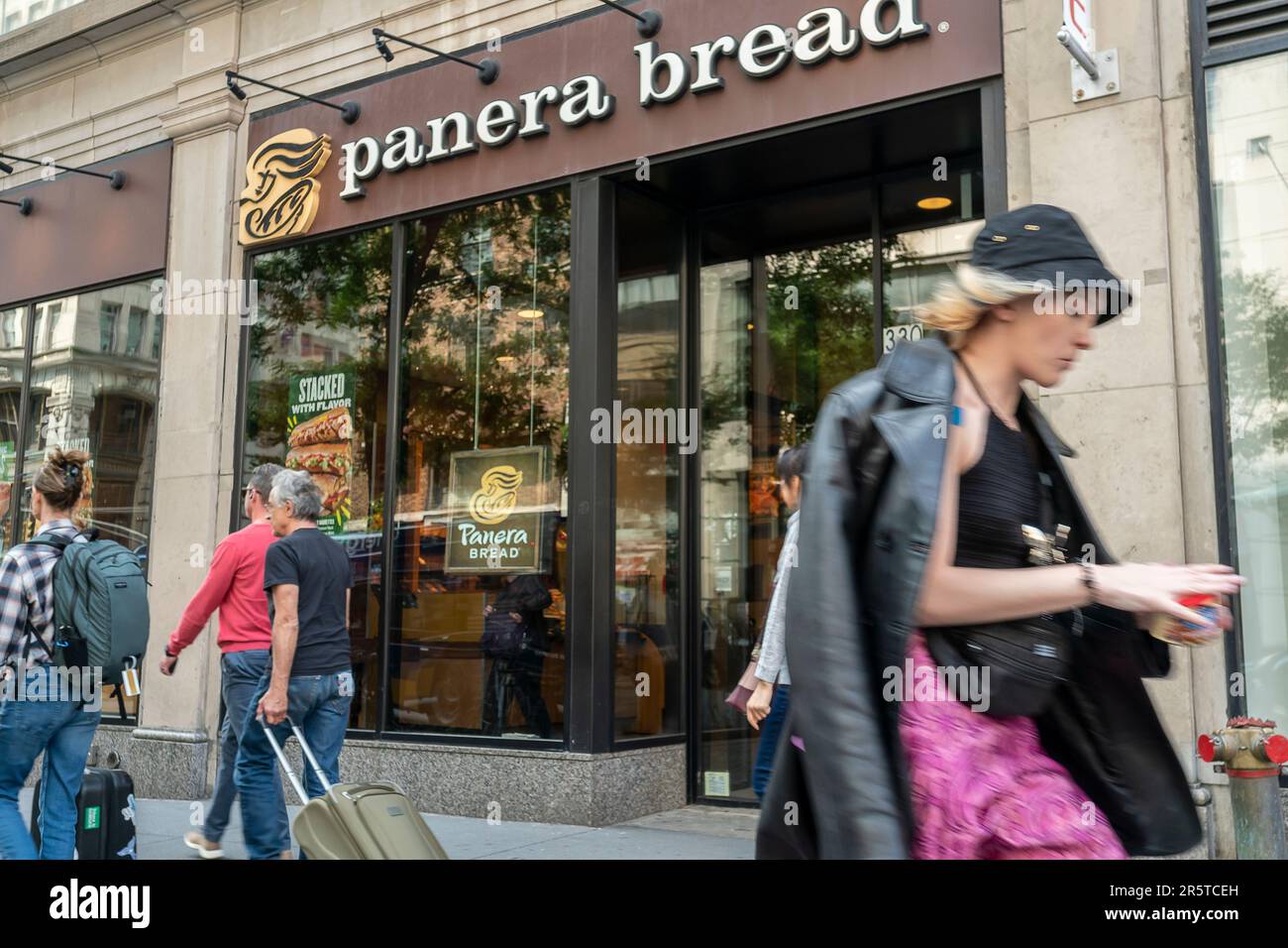 A Panera Bread store in Midtown Manhattan in New York, on Tuesday, May ...